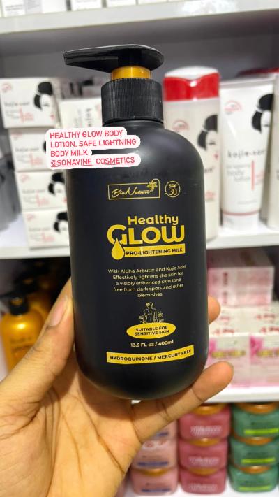 BIO NATURE Healthy Glow pro lightening Body Milk 400ml - Sonavine Beauty