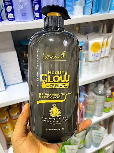 BIO NATURE Healthy Glow pro lightening Body Wash With ALPHA ARBUTIN ...